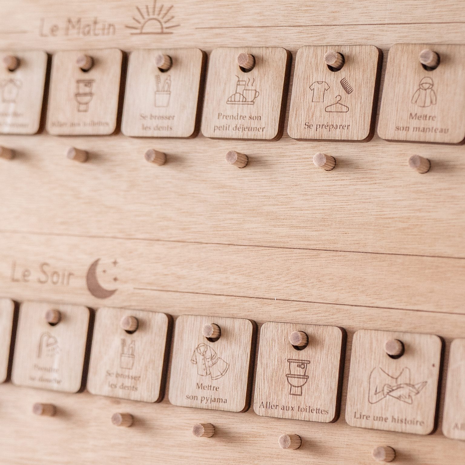 Tableau des routines Montessori | MLC Paris | Apprentissage Montessori